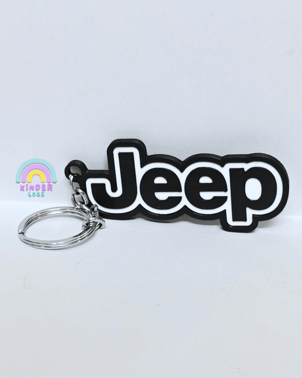 3D-Printed Jeep Logo Key Chain - Buy At Kinder Logs