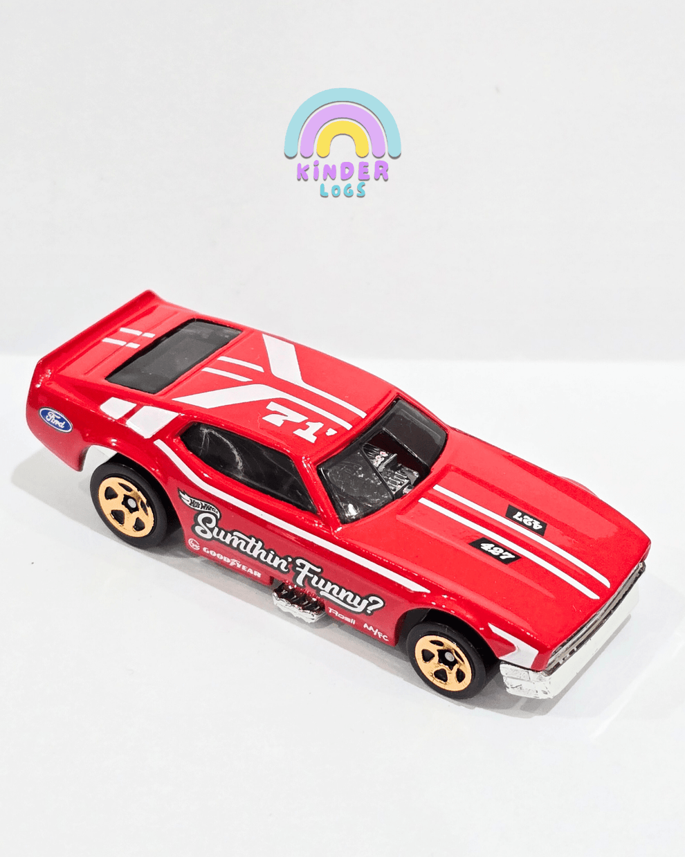 Hot Wheels 71 Mustang Funny Car - Red (Uncarded) - Buy At Kinder Logs