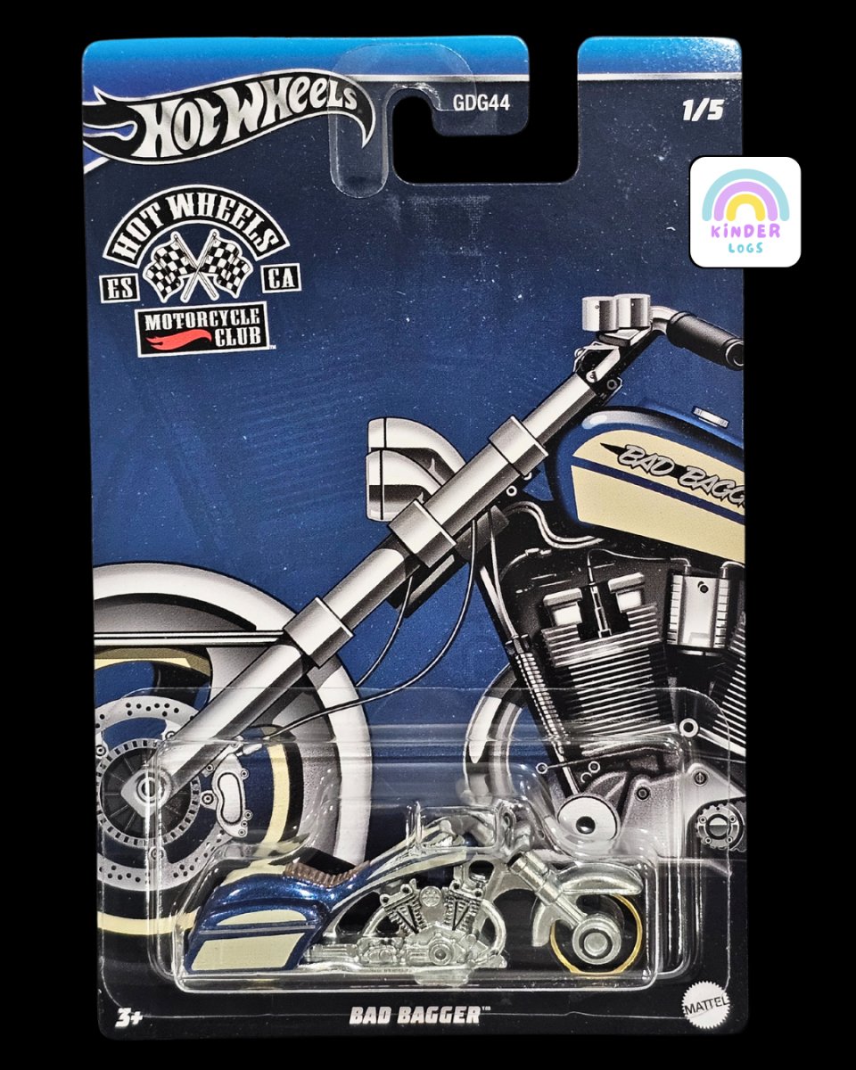 Hot Wheels Bad Bagger Motorcycle | Kinder Logs