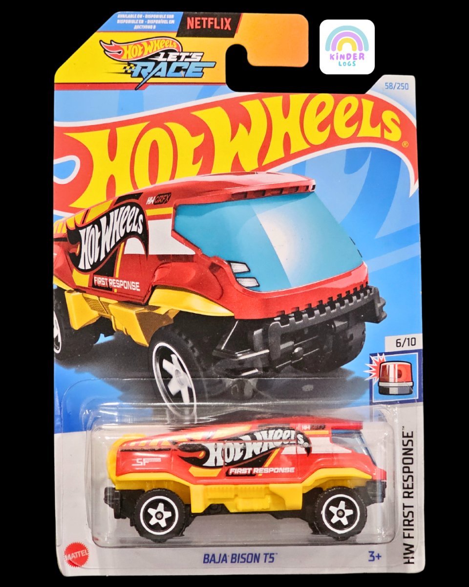 Hot Wheels Baja Bison T5 - Red - Buy At Kinder Logs