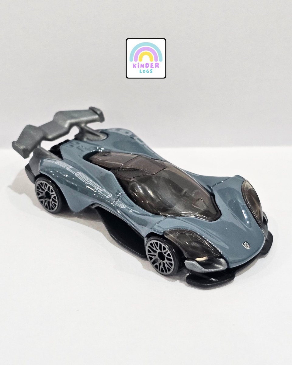 Hot Wheels Celero GT - Grey (Uncarded) - Kinder Logs India