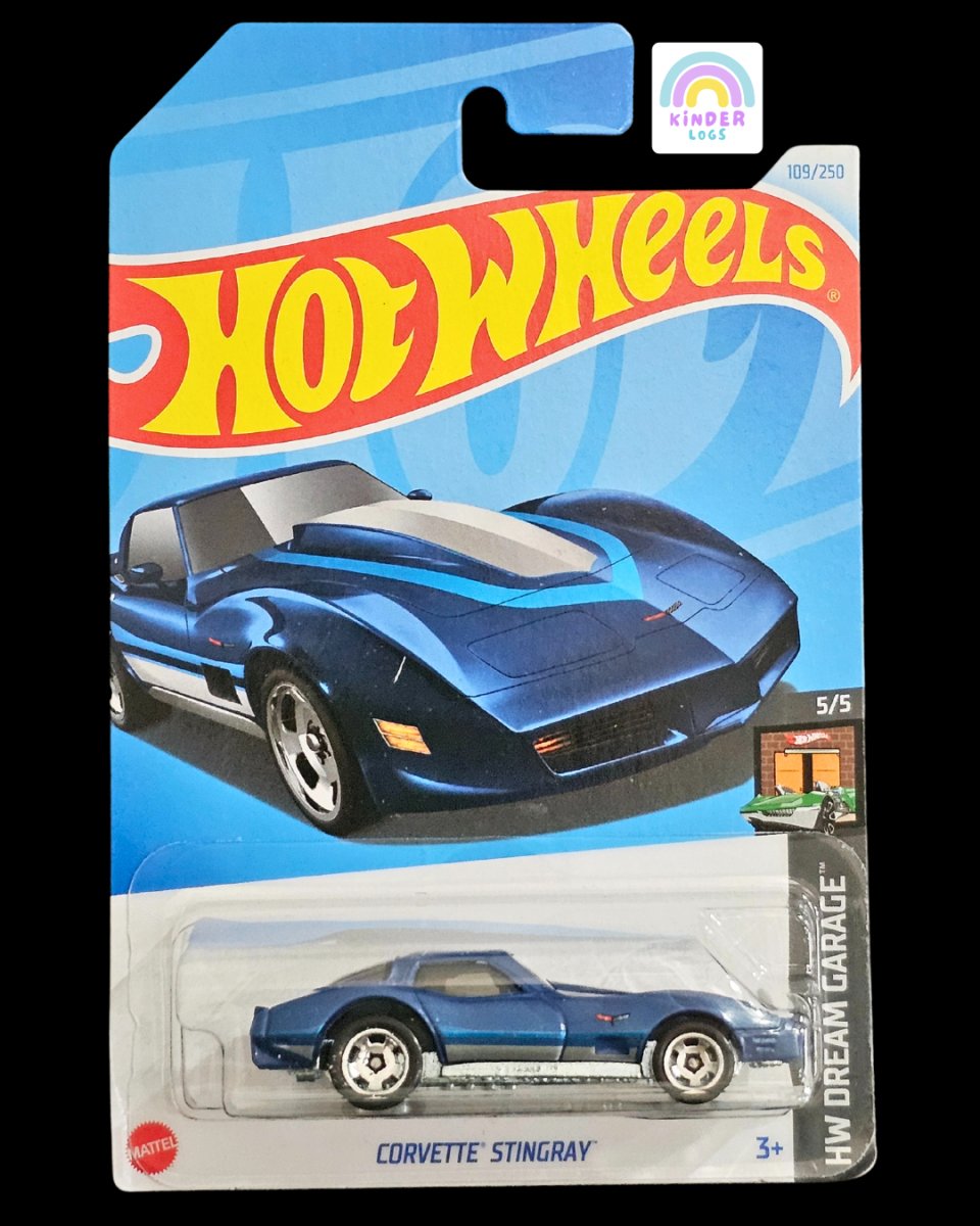 Hot Wheels Chevrolet Corvette Stingray (Blue) | Kinder Logs