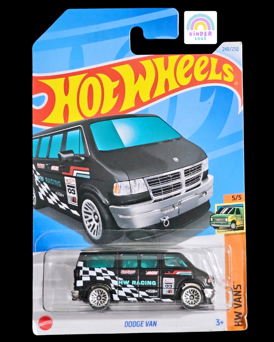 Hot Wheels Dodge Van - HW Racing (Black) - Buy at Kinder Logs in India