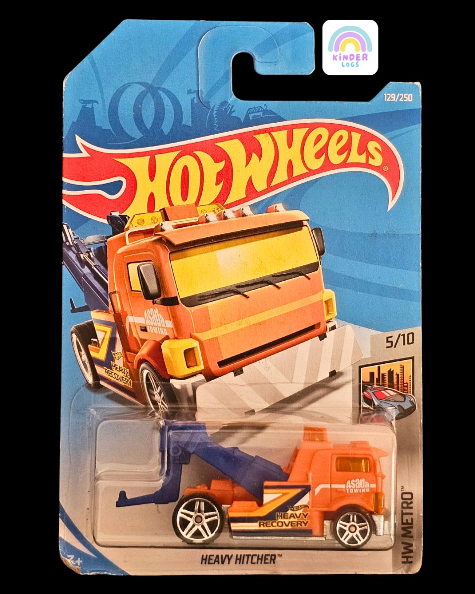 Hot Wheels Heavy Hitcher Towing Truck (2018 Card) - Buy At Kinder Logs