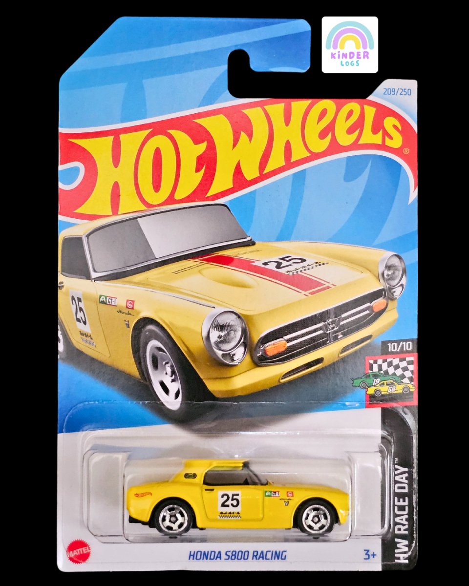 Hot Wheels Honda S800 Racing (Yellow) | Kinder Logs