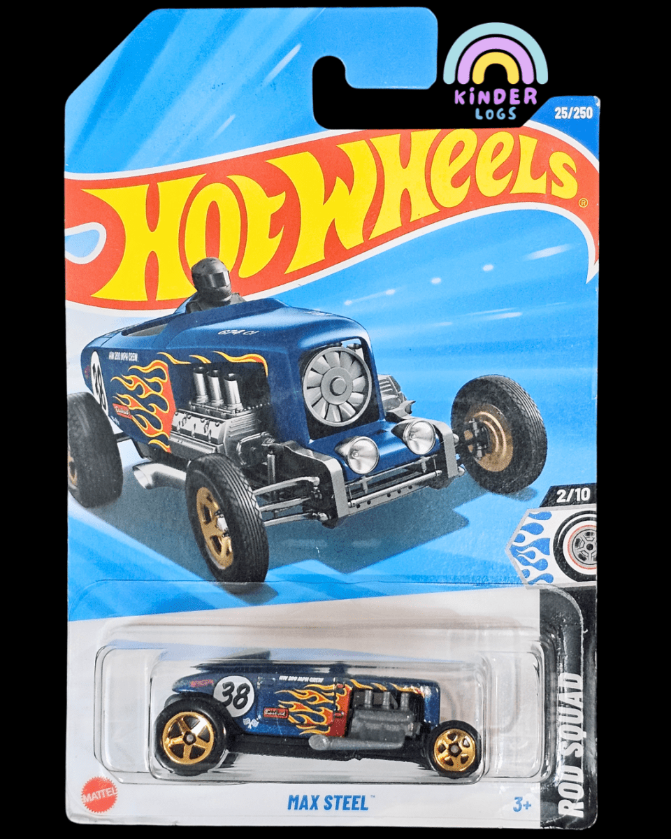 Hot Wheels Max Steel - Dark Blue | Kinder Logs