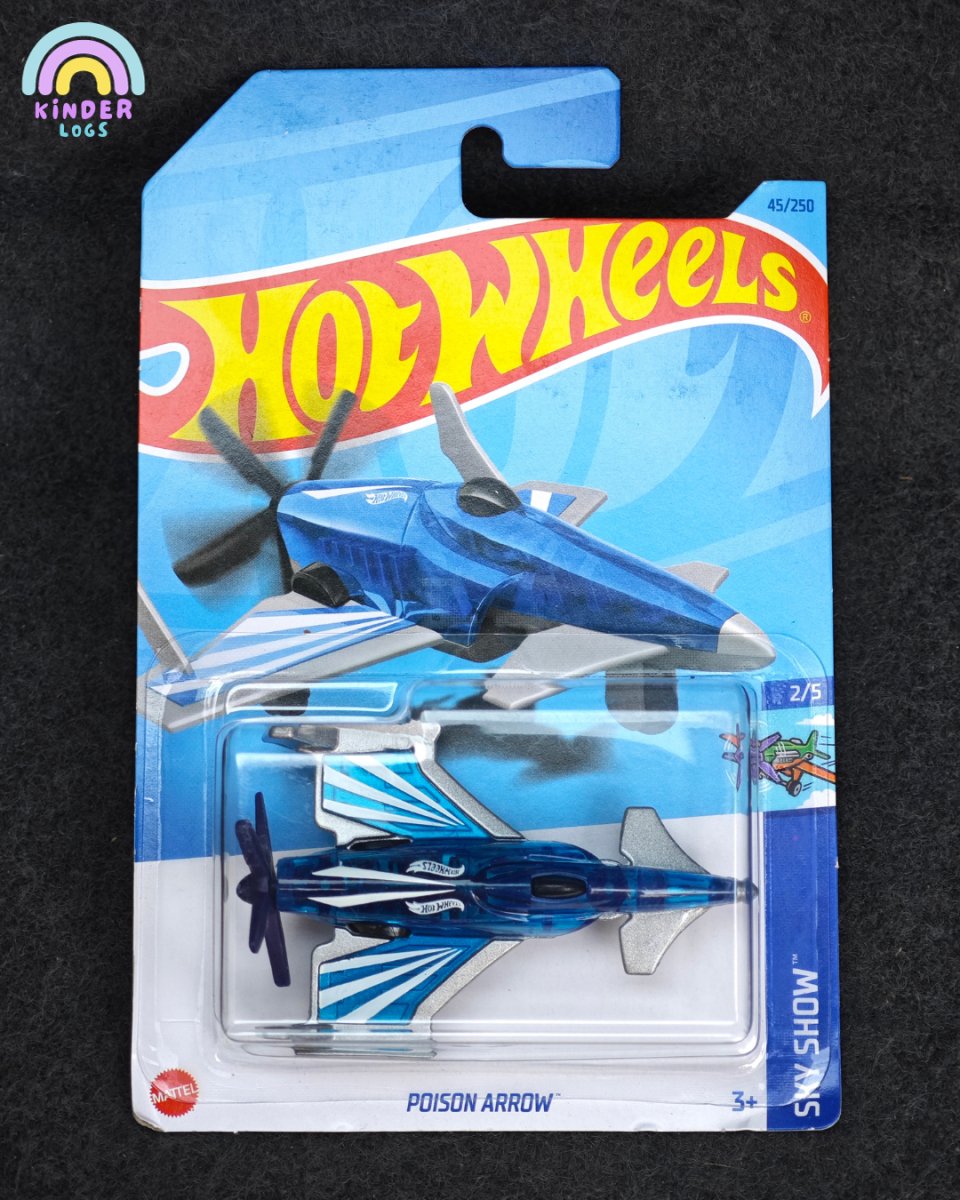Hot Wheels Poison Arrow Airplane (Blue) - Buy At Kinder Logs