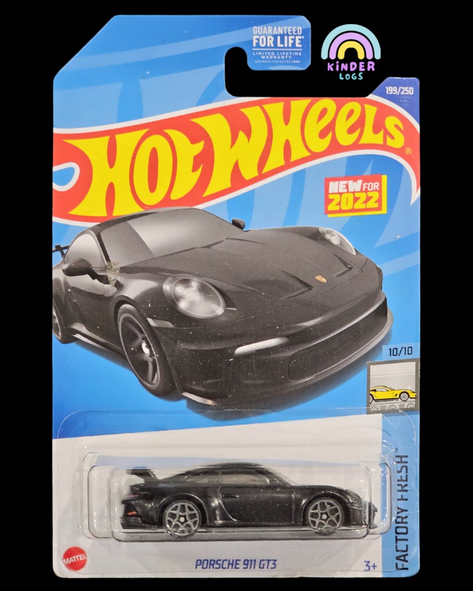 Hot Wheels Porsche 911 GT3 - Rare Black Color - Buy At Kinder Logs