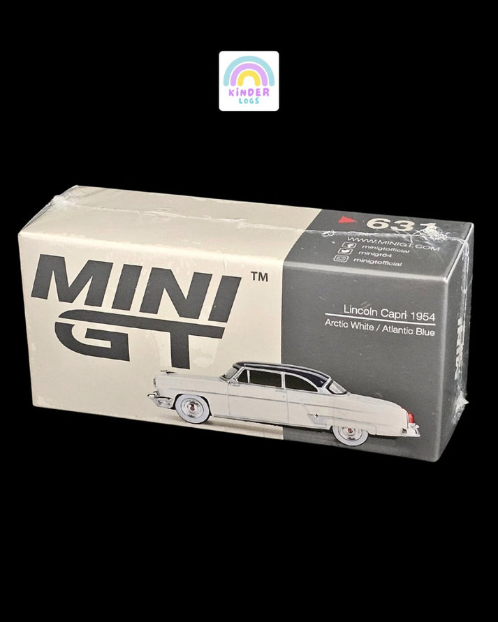 Mini GT 1954 Lincoln Capri - Arctic White With Atlantic Blue - Buy At ...