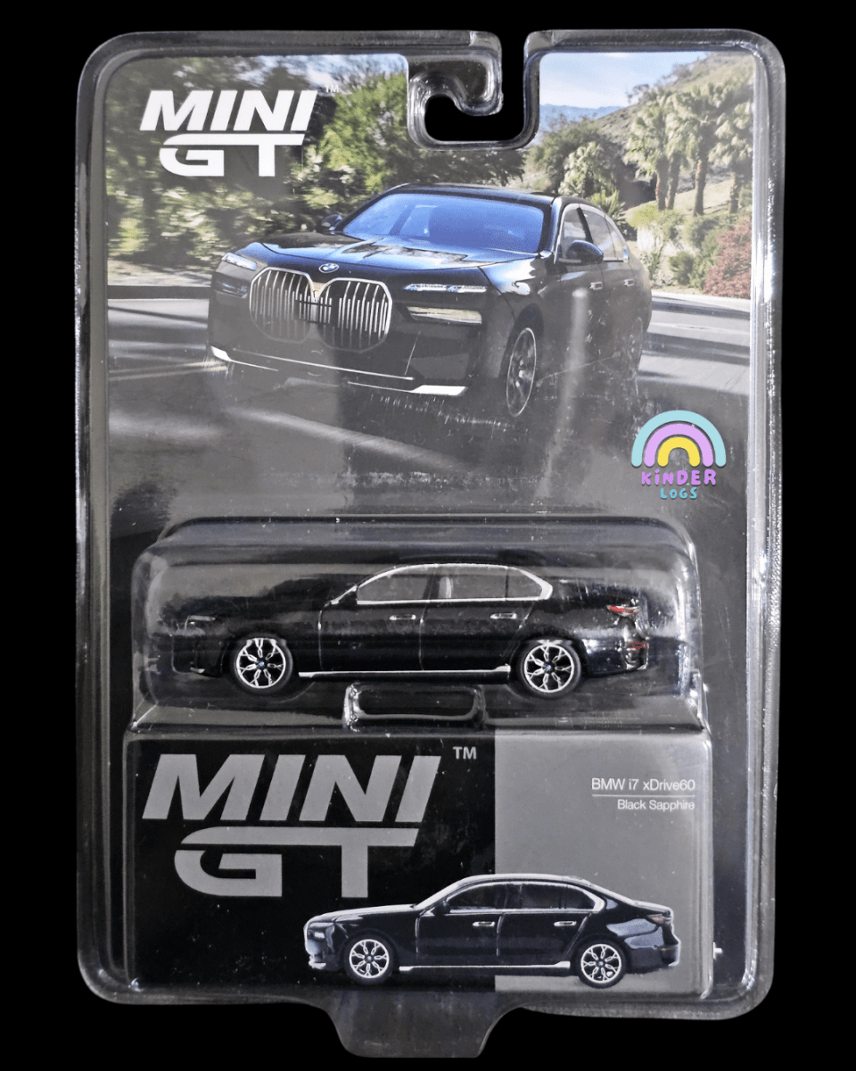 Mini GT BMW i7 xDrive60 Black Sapphire (Blister Pack) - Buy At Kinder Logs