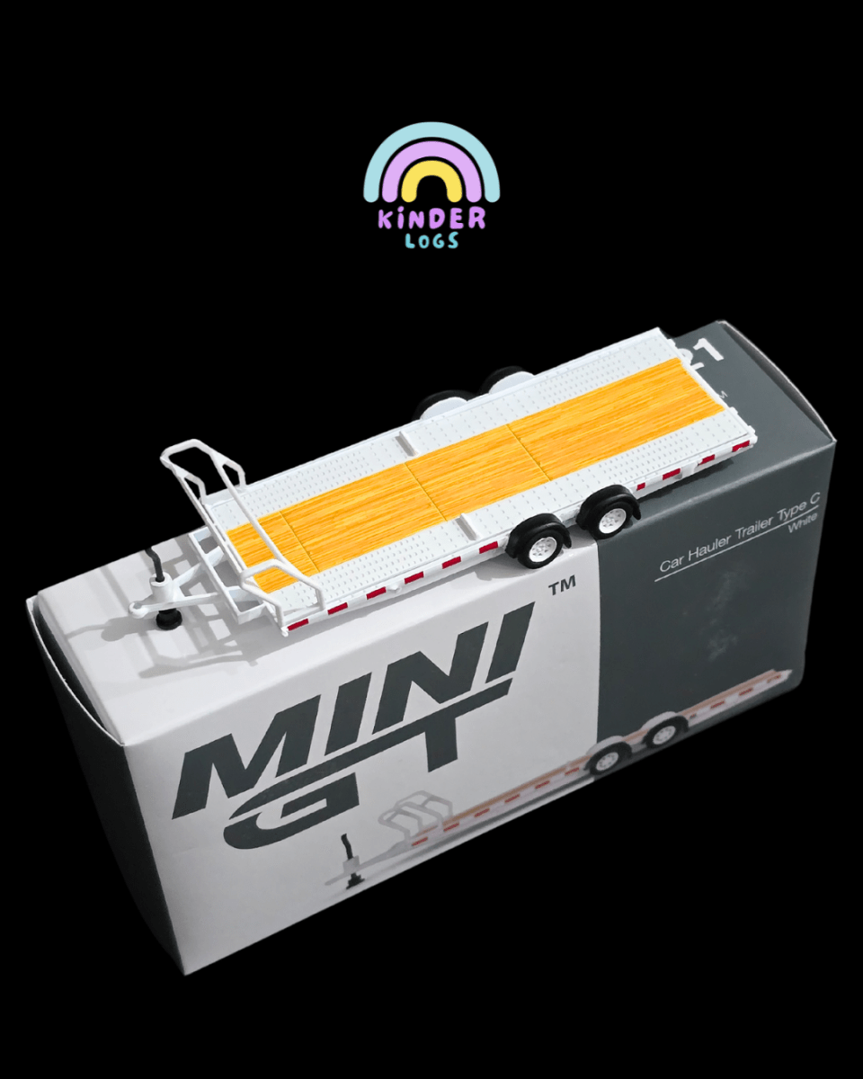 Mini GT Car Hauler Trailer Type C - White (Open Box) - Buy At Kinder Logs