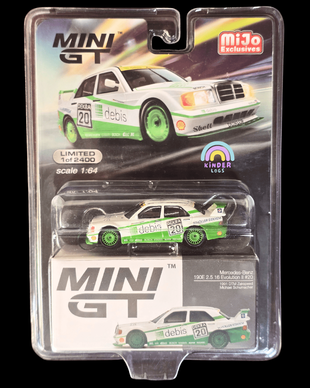 Mini GT Mercedes-Benz 190E 2.5 16 Evolution II #20 - Michael Schumacher ...