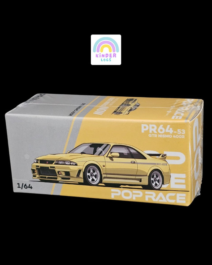 Pop Race Nissan Skyline GT-R R33 Nismo 400R (Yellow) - Buy At Kinder Logs