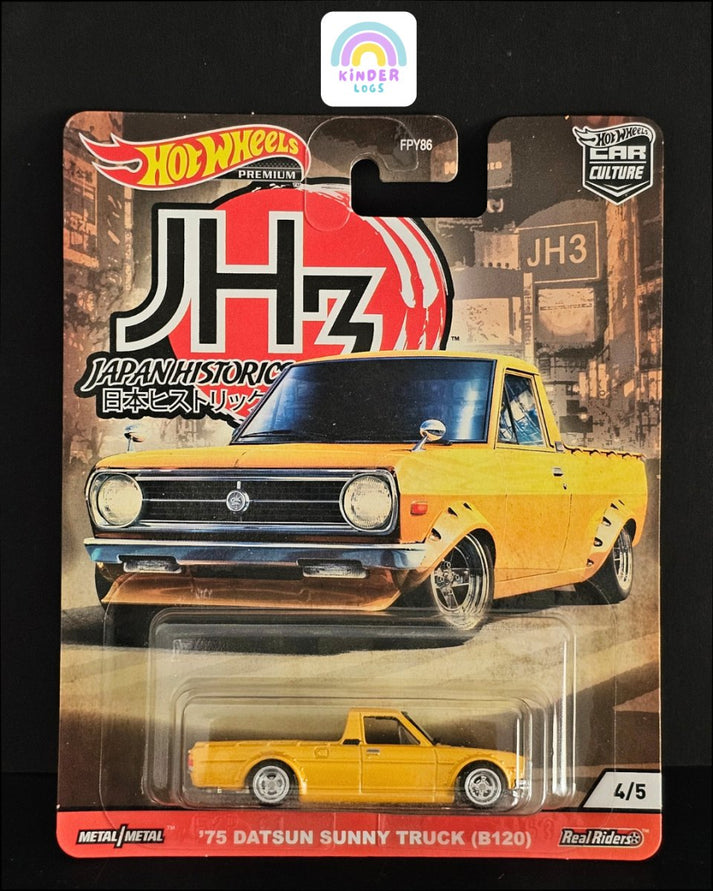 Premium Hot Wheels 1975 Datsun Sunny Truck (B120) - JH3 (Imported) - Buy At Kinder Logs