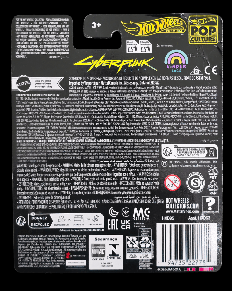 Premium Hot Wheels Porsche 911 Turbo (930) - Cyberpunk 2077 (Imported ...