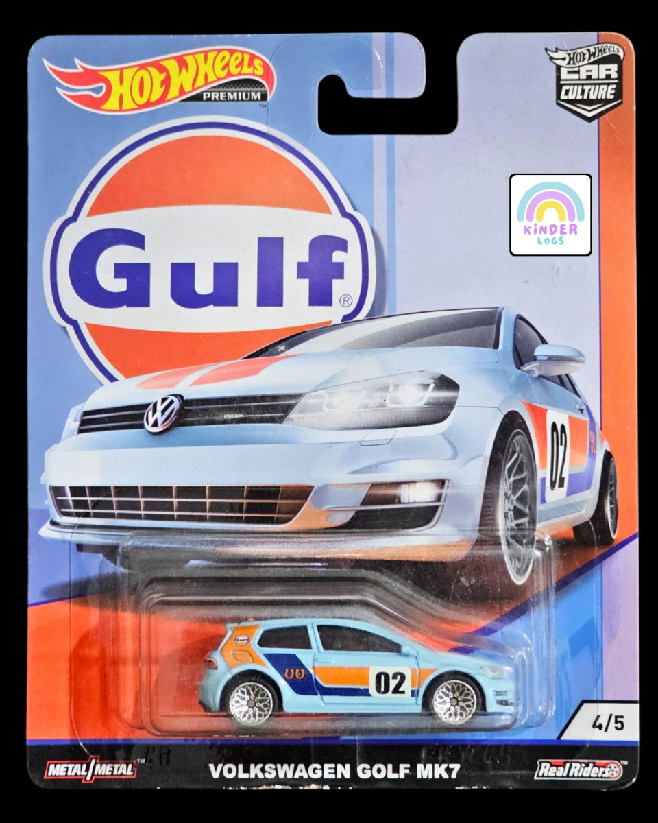 Premium Hot Wheels Volkswagen Golf MK7 Gulf Edition - Buy At Kinder Logs