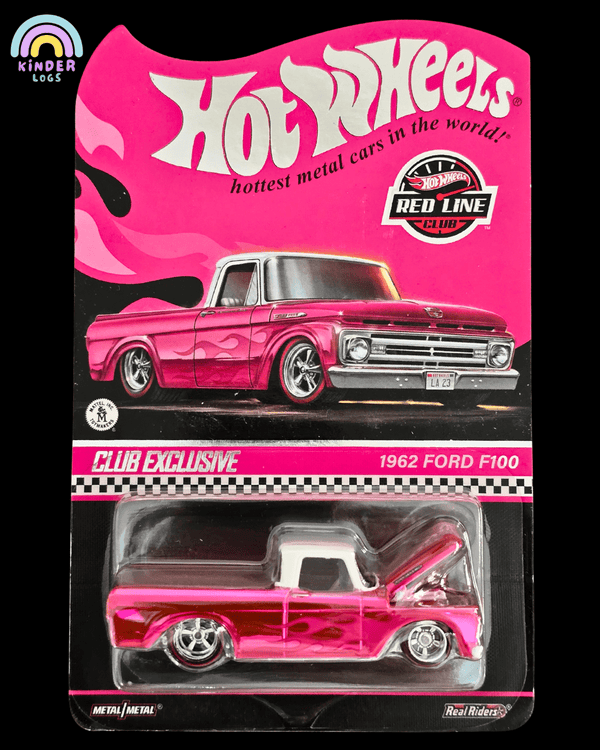 RLC Hot Wheels 1962 Ford F100 (Spectraflame Pink) - Buy At Kinder Logs